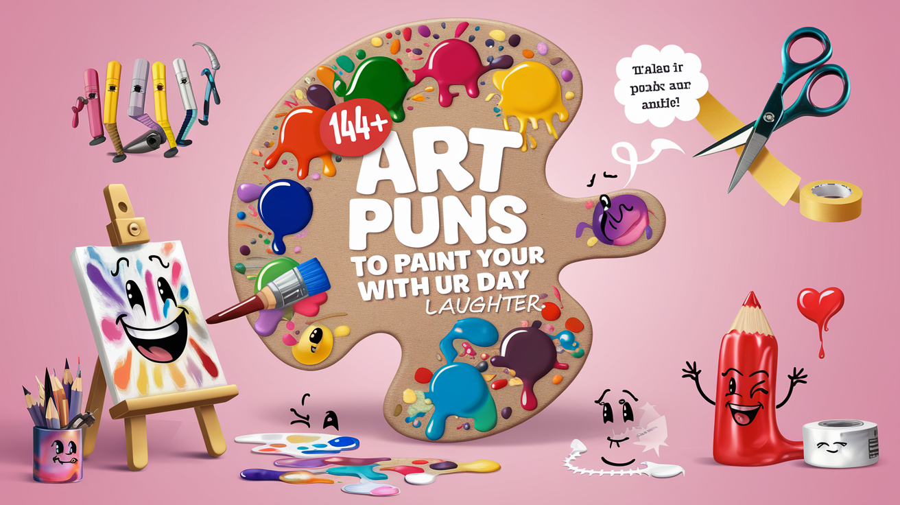144+ Art Puns to Paint Your Day with Laughter – Puns And Paws