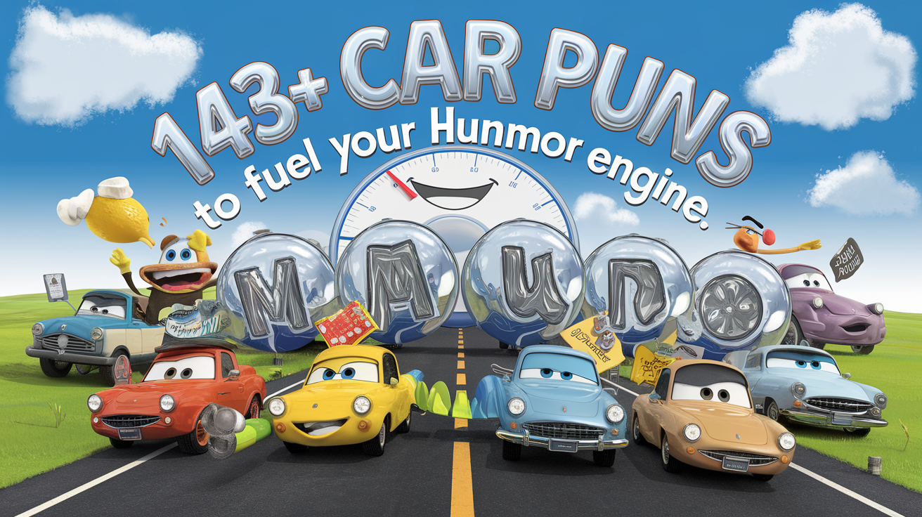 143+ Car Puns to Fuel Your Humor Engine – Puns And Paws