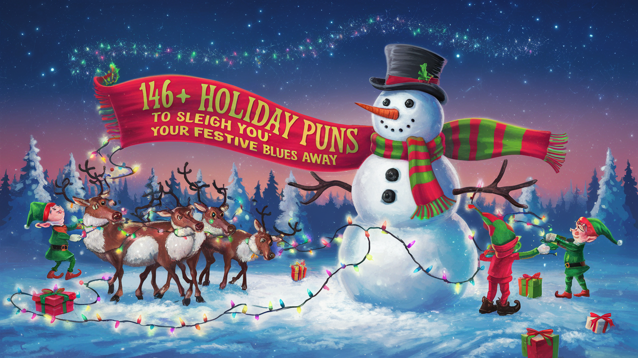 146+ Holiday Puns to Sleigh Your Festive Blues Away – Puns And Paws