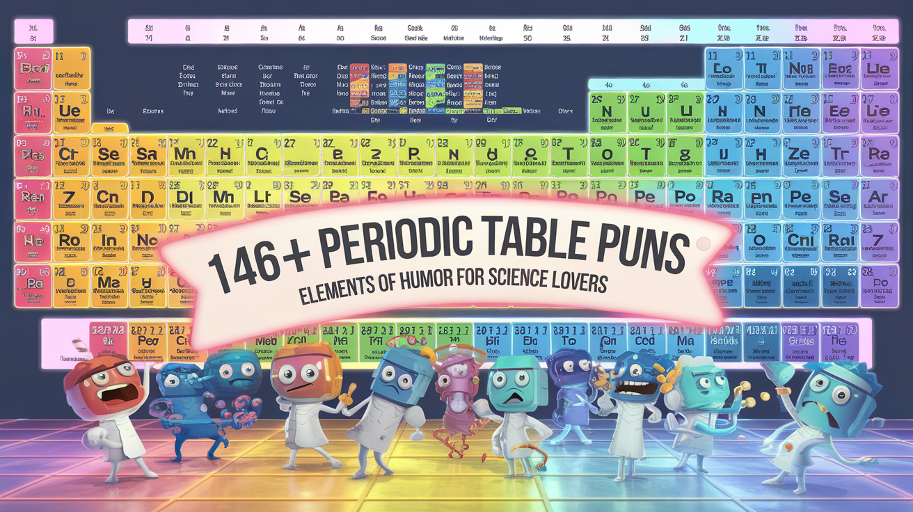 146+ Periodic Table Puns: Elements of Humor for Science Lovers – Puns ...